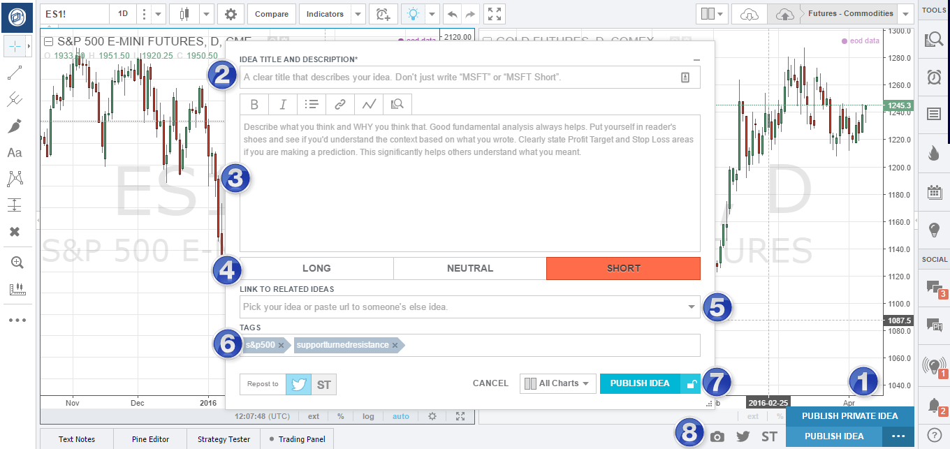 TradingView - Trade Analysis, Publishing Ideas and Feedback-Loop