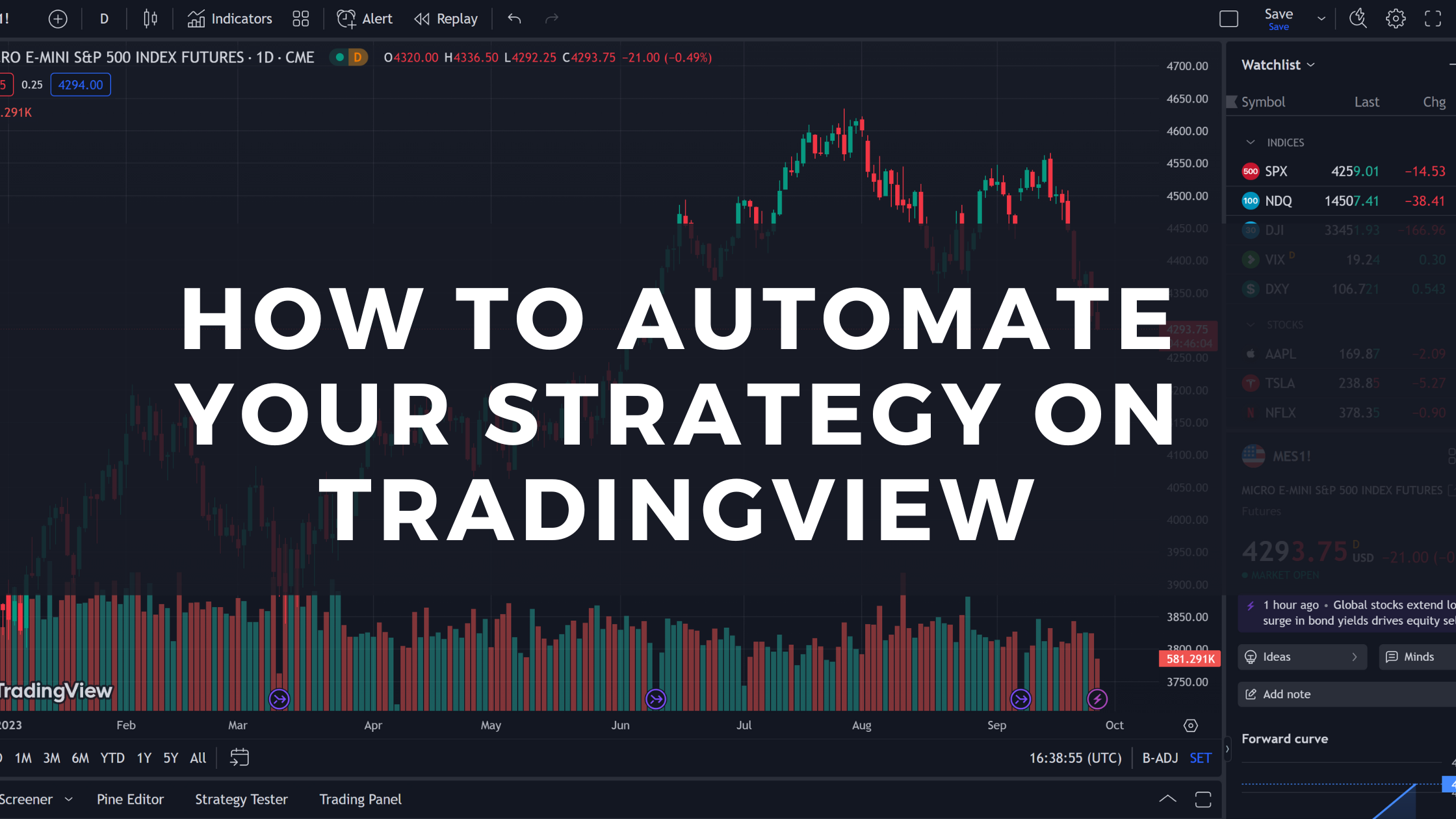 How to Automate Your Trading Strategy on TradingView